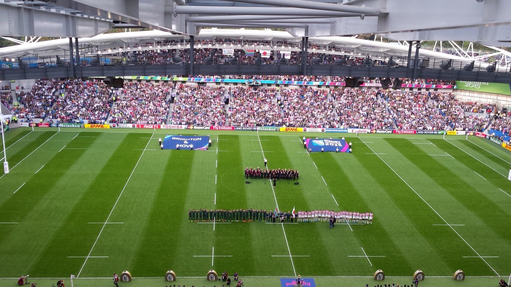 Rugby World Cup 2015 – Springboks vs. Japan – Jumping Jazza